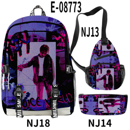 Juice Wrld Men's and Women's Cool Backpack Schoolbag - Aesthetic Hoodie