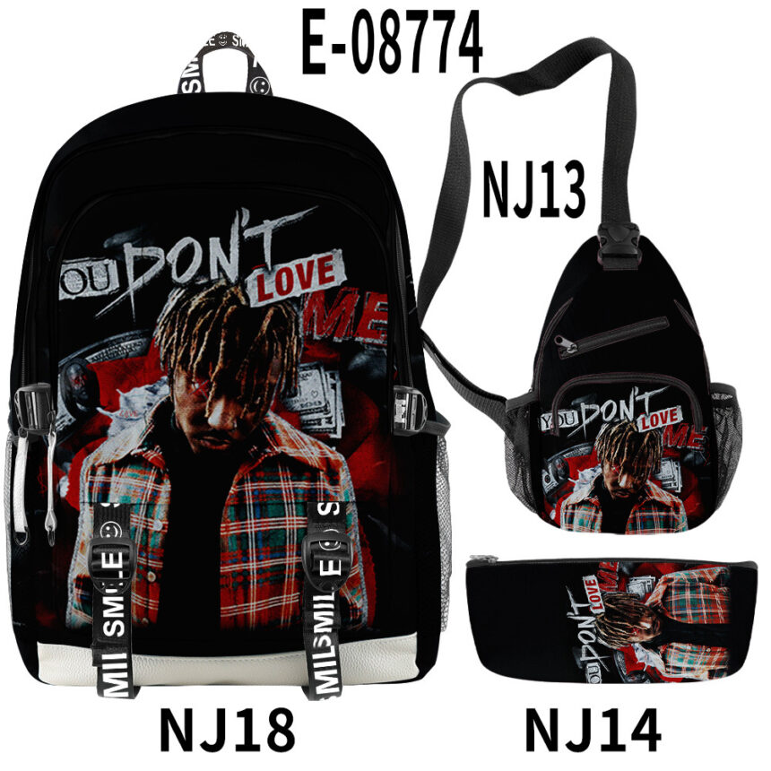 Juice Wrld Men's and Women's Cool Backpack Schoolbag - Aesthetic Hoodie