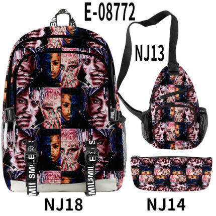 Juice Wrld Men's and Women's Cool Backpack Schoolbag - Aesthetic Hoodie