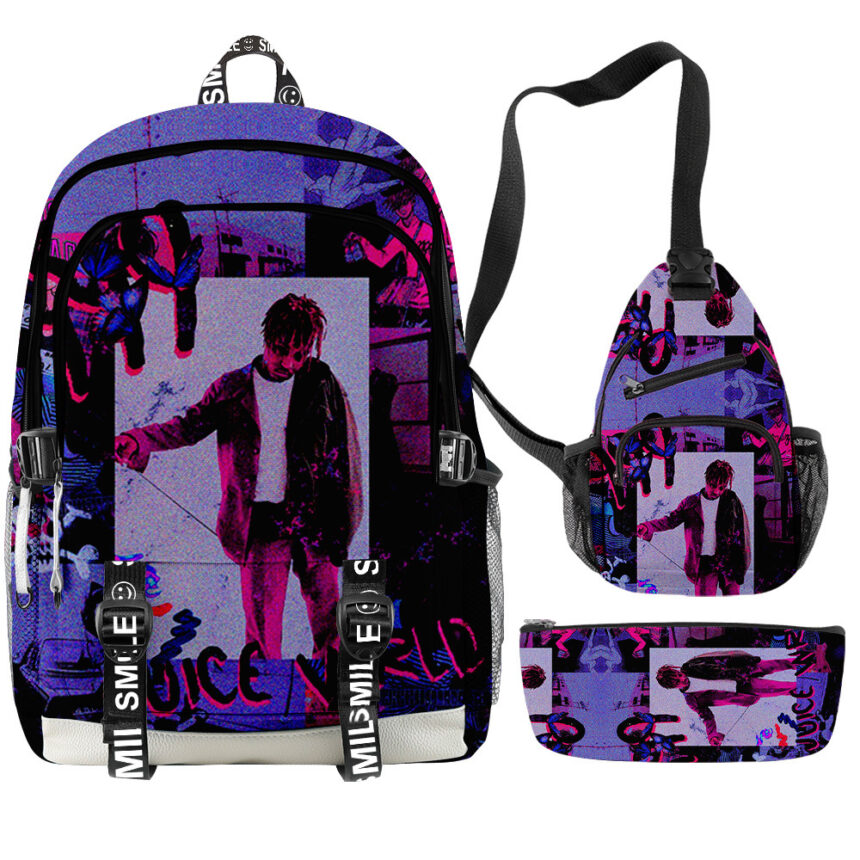 Juice Wrld Men's and Women's Cool Backpack Schoolbag - Aesthetic Hoodie