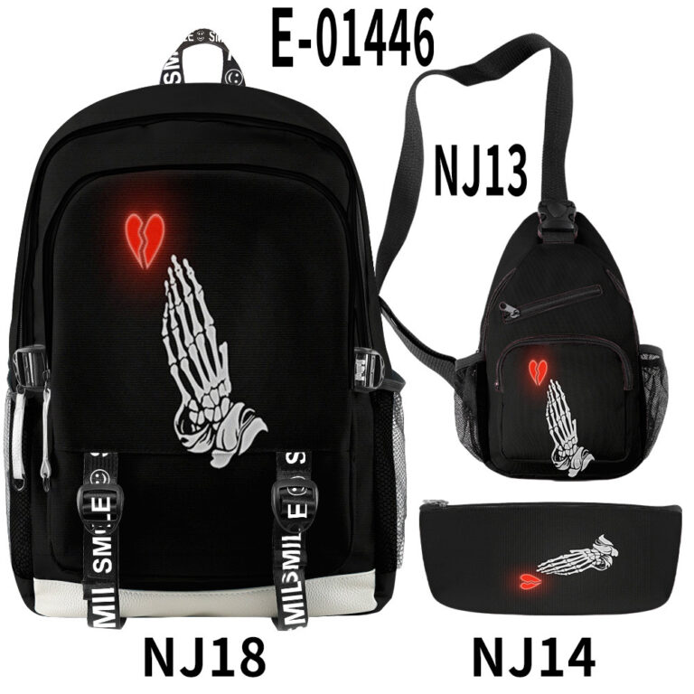 Juice Wrld Men's and Women's Cool Backpack Schoolbag - Aesthetic Hoodie