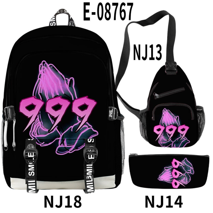 Juice Wrld Men's and Women's Cool Backpack Schoolbag - Aesthetic Hoodie